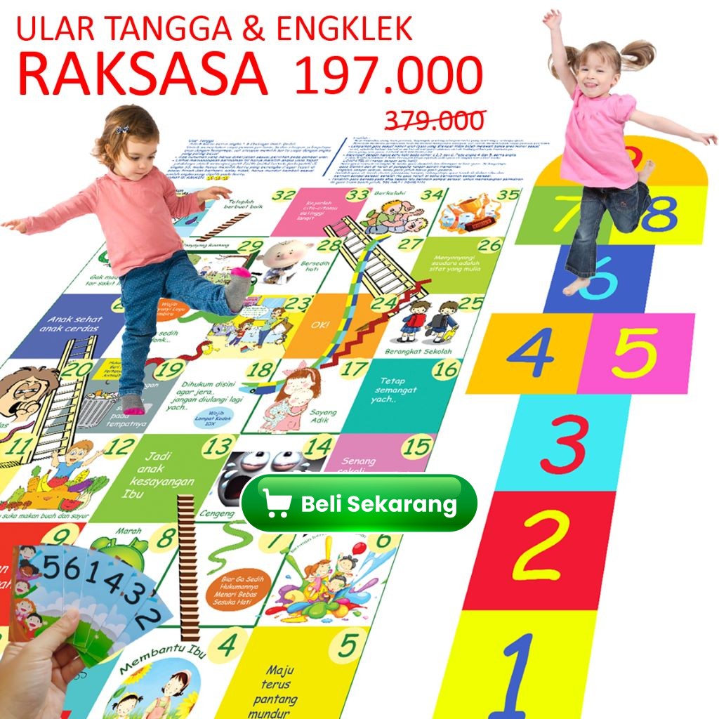 Ezen Souvenir | Ular Tangga Raksasa Versi Muslim dan Engklek Raksasa